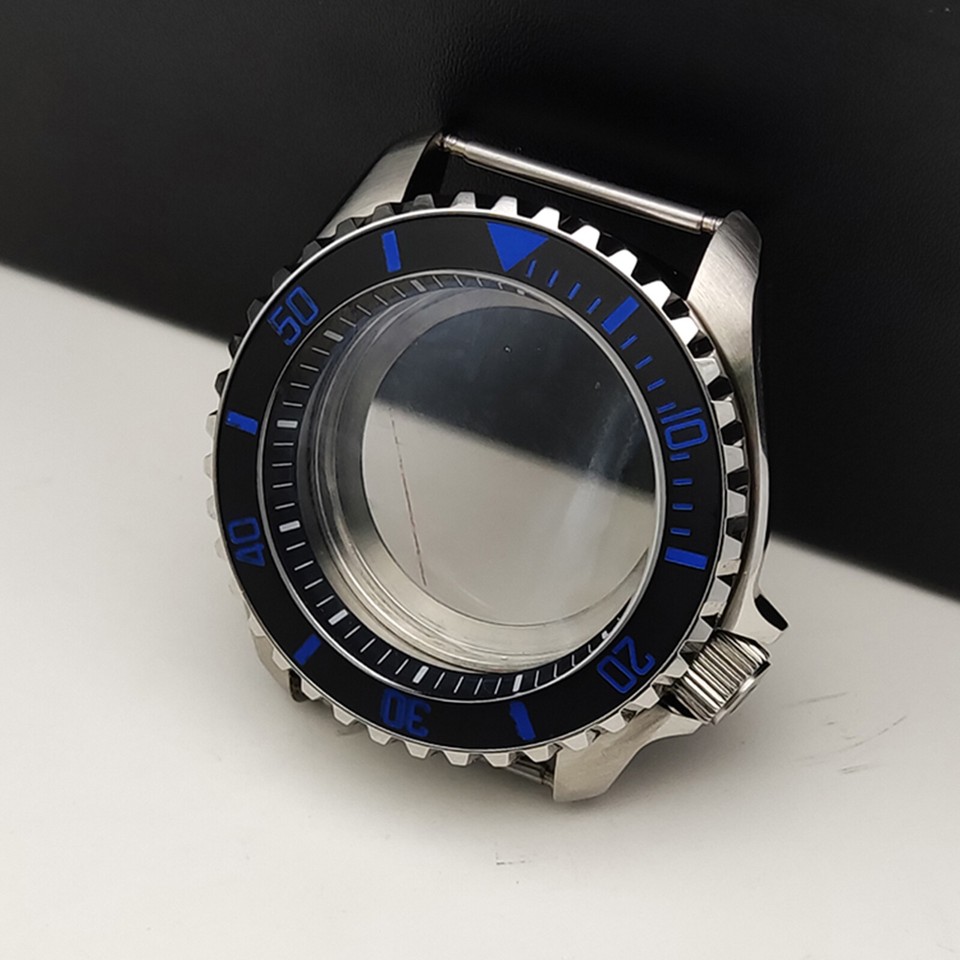 42MM Stainless Steel Watch Case Sapphire Glass Watch Bezel Case for ...