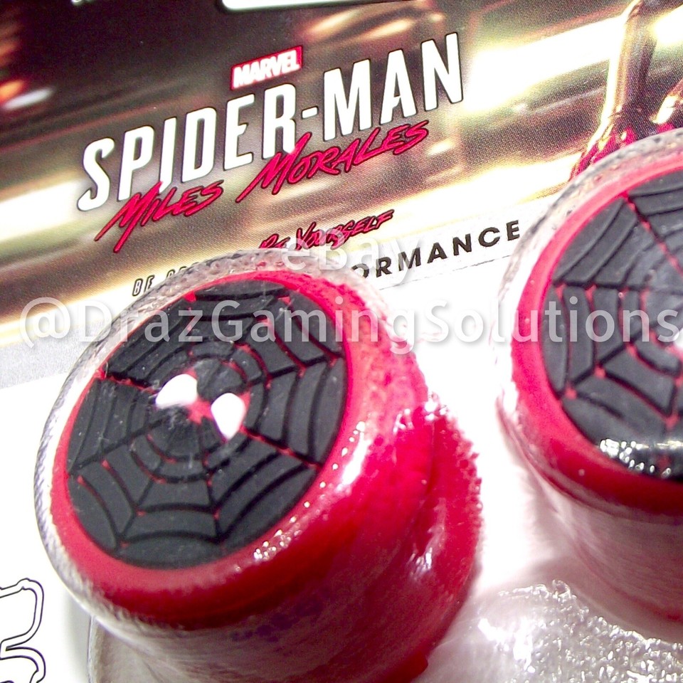 Marvel's Spider-Man Thumb Grips Controller For PS5/PS4 Gaming High Rise ...