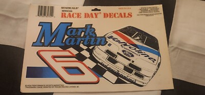 Staticals Official Race Day Decals Mark Martin #6 Valvoline Decal ...