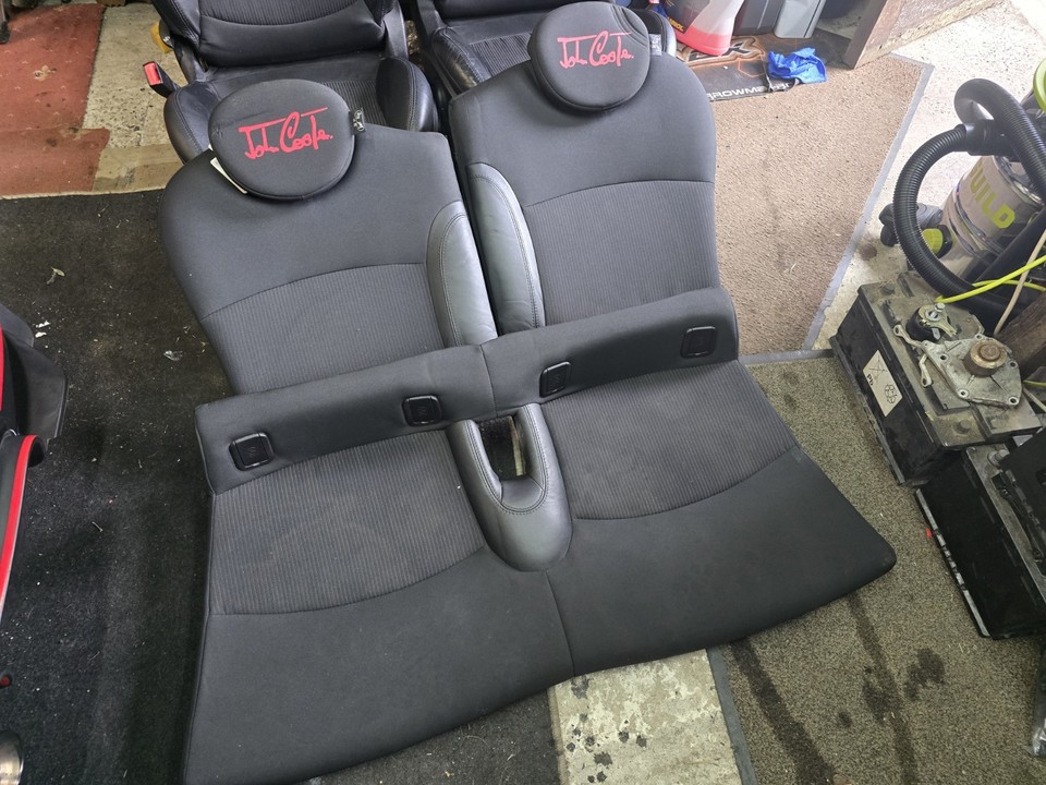 MINI COOPER JCW R56 Genuine Half Leather seats Front/Back Excellent ...