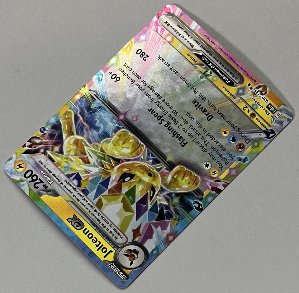 Pokémon Prismatic Evolutions Jolteon ex Stage 1 Double Rare HoloFoil ...