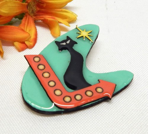 MCM RETRO ATOMIC CAT PIN, COLLECTIBLE PINS BY ECHO & HARA | eBay