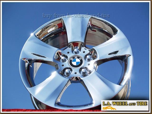 EXCHANGE SET OF 4 CHROME 18" BMW X3 "STYLE 113" E83 OEM WHEELS RIMS ...