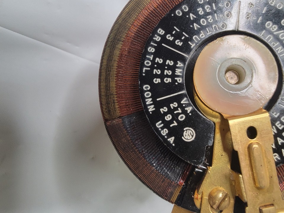 SUPERIOR ELECTRIC POWERSTAT 10B VARIABLE TRANSFORMER 120V INPUT 0-132V ...