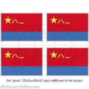 CHINA Chinese AirForce PLAAF Flag Vinyl Bumper Decals Stickers 2" (50mm ...