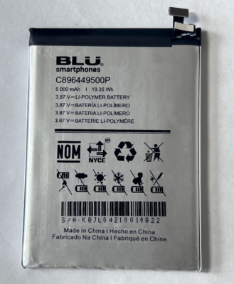 FOR BLU G91 G0410ww Battery C89644500P Original OEM BLU Phone 5000mAh ...