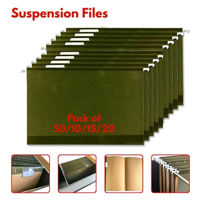 Foolscap Suspension Files 150 Sheets Capacity Hanging Filing File Tabs ...