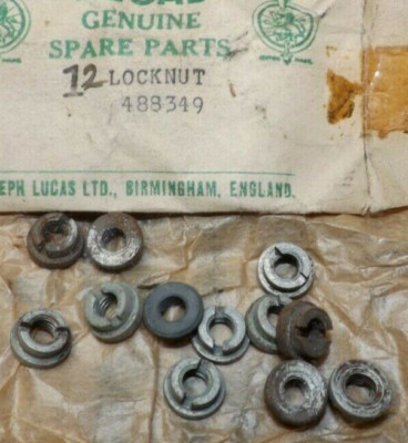 Lucas Lock nut x 12 .Part number 488349. VRA Magneto? New old stock ...
