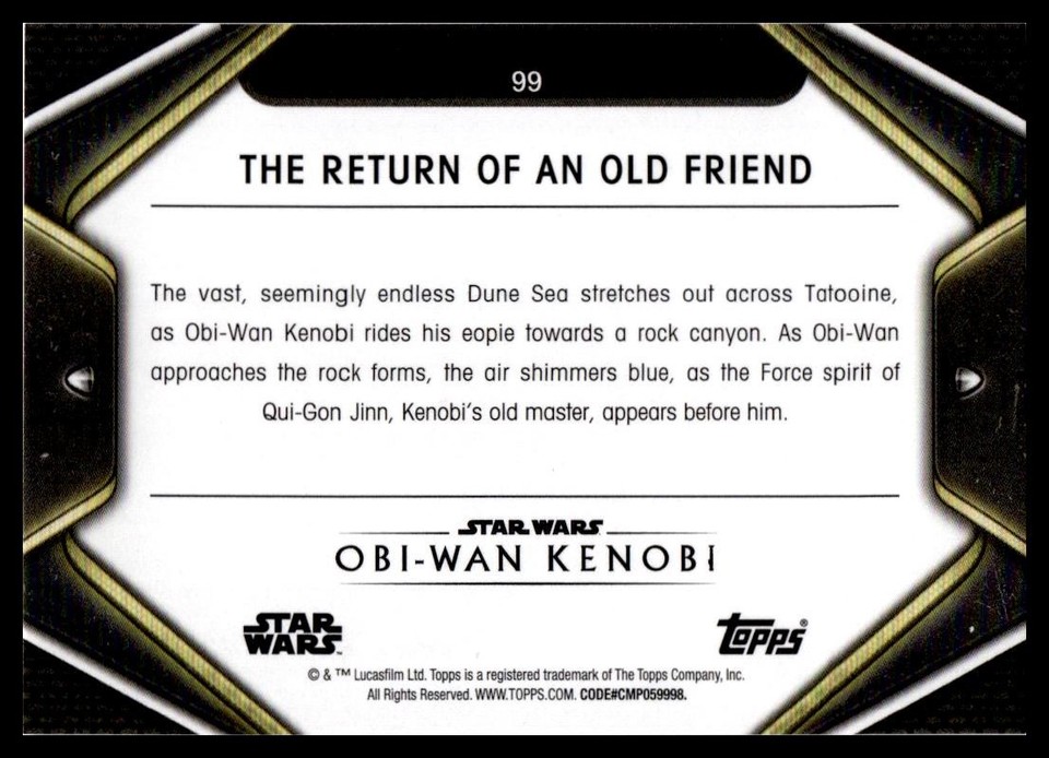 2023 Topps Star Wars: Obi-Wan Kenobi #99 The Return of an Old Friend | eBay