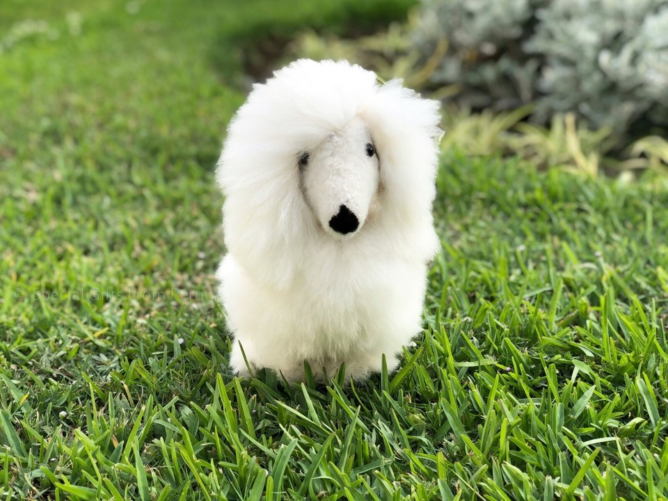 Handmade White Alpaca Dog, Stuffed Poodle Dog For Kids | eBay