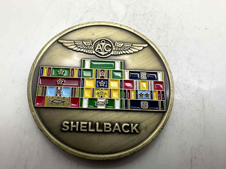 USN MUSTANG SHELLBACK CHALLENGE COIN | eBay