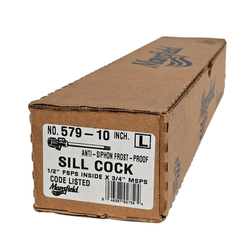 NIB MANSFIELD NO. 579-10 IN. ANTI-SIPHON FROST-PROOF SILL COCK 1/2 ...
