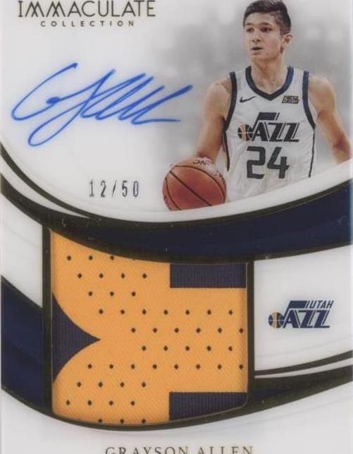 2018-19 Panini Immaculate Collection - Premium Patch Autographs Grayson ...
