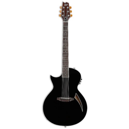 ESP LTD TL-6 Black BLK LH Acoustic-Electric Left-Handed Thinline TL6 ...
