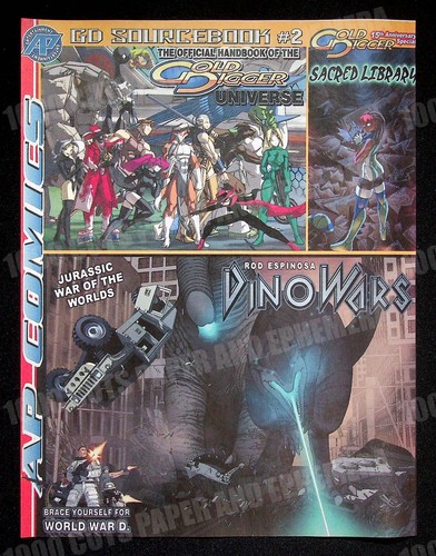 Gold Digger + Dino Wars Antarctic Press 2006 Print Magazine Ad Poster ...