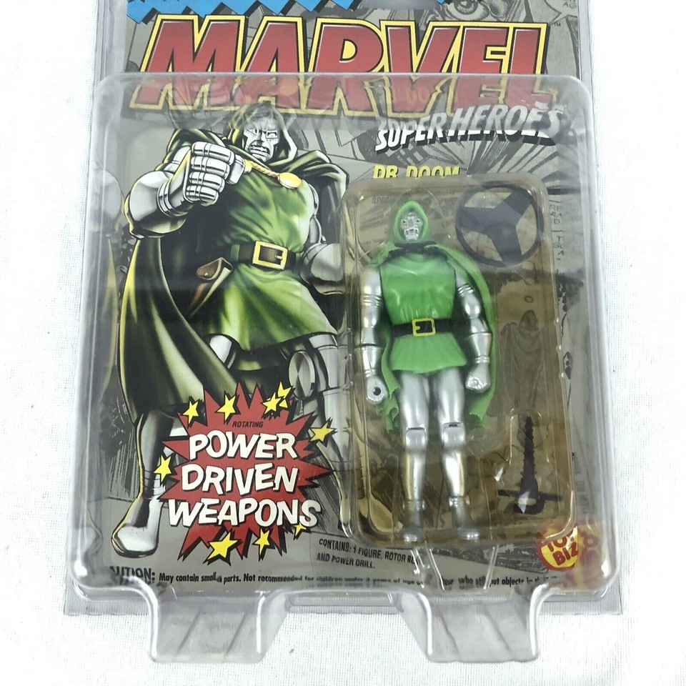Toy Biz Marvel Super Heroes DR. DOOM Power Driven Weapons 1993 Action Figure Toy | eBay