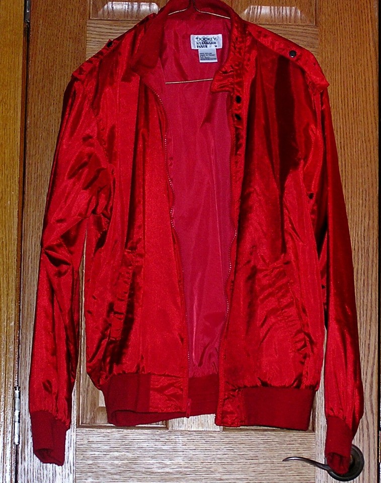 Men's Nylon Windbreaker- Jockey (Med) Red | eBay
