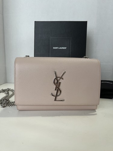 YSL Pink Kate Monogram Chain Bag | eBay