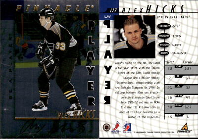 1997-98 Be A Player Autographs Die Cut #177 Alex Hicks Auto - NM-MT | eBay