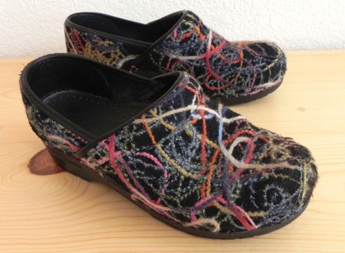 Dansko Clogs Slip On Multi-Color Wool 1.75" Heel Size 37 | eBay