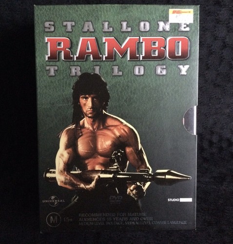 The Rambo Trilogy DVD 3-Disc Set Box Set Sylvester Stallone Very Good ...