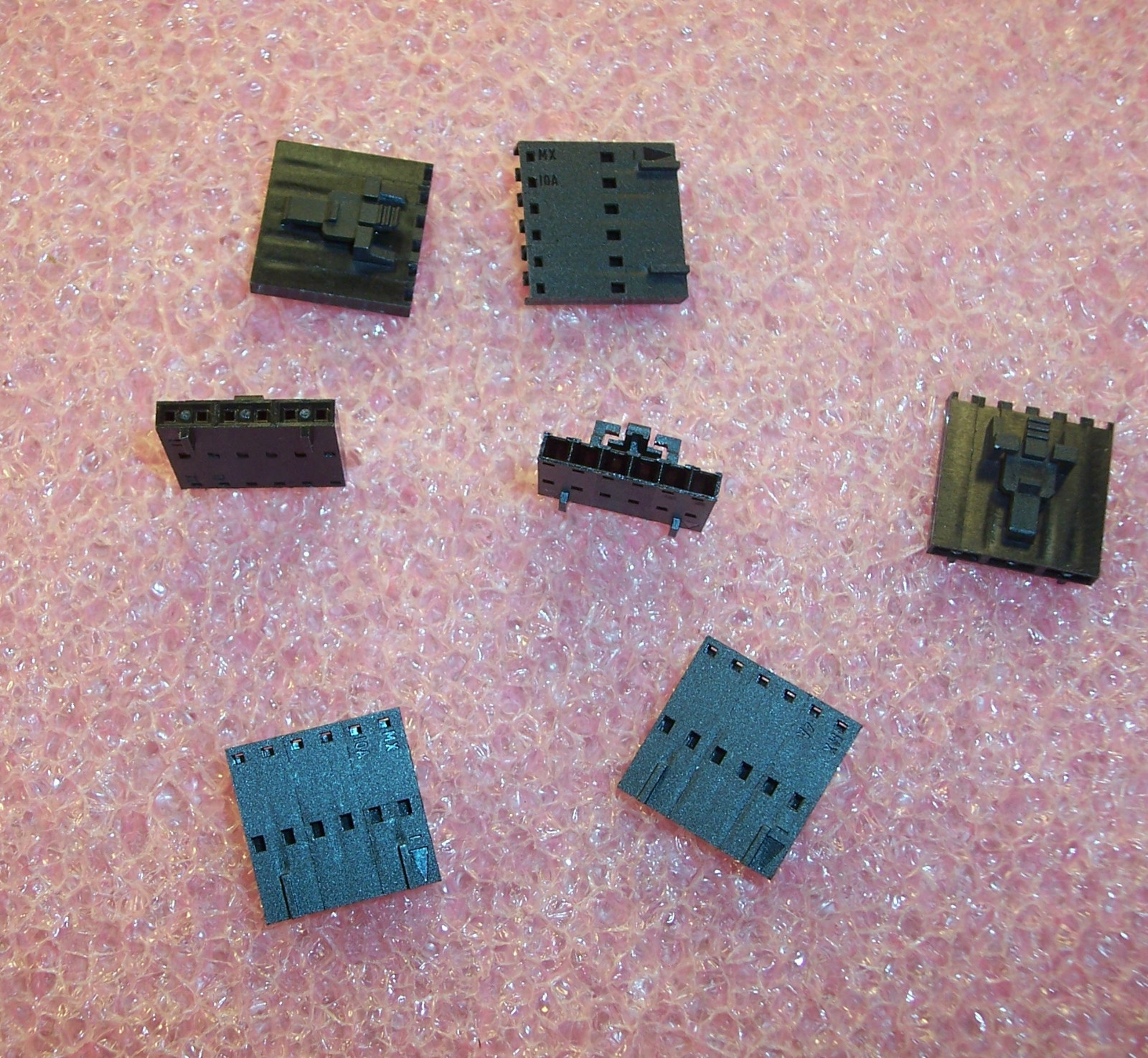 QTY (100) 6 POSITION CRIMP HOUSING W/ LATCH 2.54mm 50-57-9406 MOLEX ...