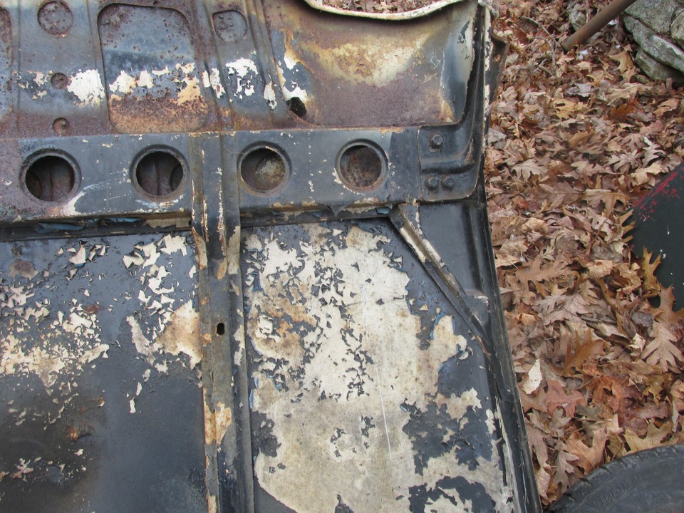 Triumph TR4 Hood, Bonnet, OEM, looks like long bubble Seams solid with ...
