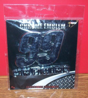 CARL EDWARDS #99 CHROME AUTO EMBLEM NEW!!!!! | eBay