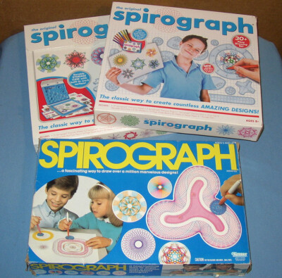 LOT (3) Kenner Kahootz Hasbro Spirograph Original Deluxe Classic Pen ...