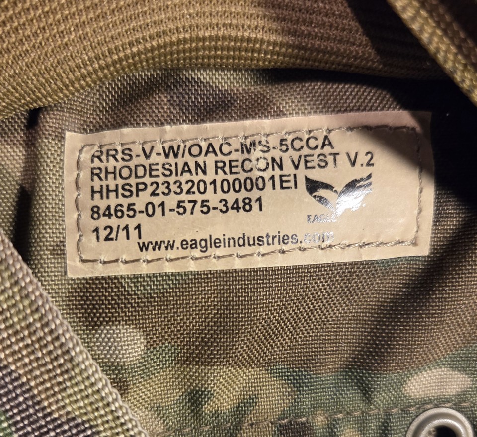 Eagle Industries Multicam Rhodesian Recon Vest V2 And Pouches | eBay