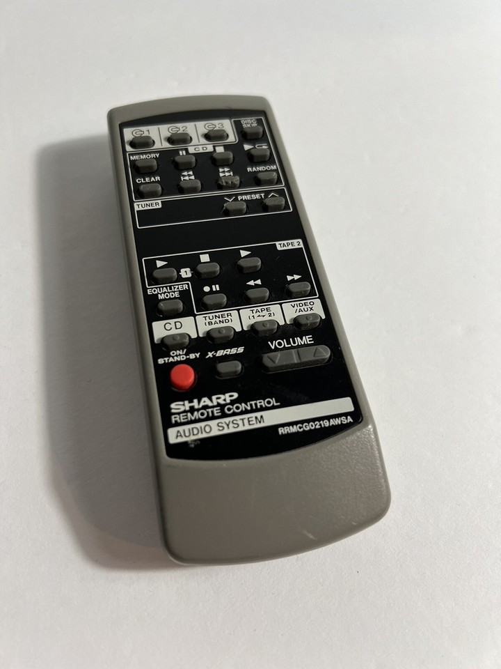 Sharp Remote Control For Stereo System Authentic RRMCG0219AWSA | eBay