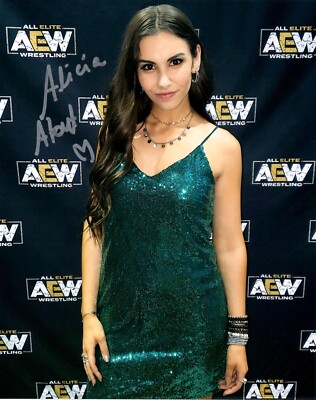 Alicia Atout Signed 8x10 Photo Interview Queen Model All In AEW ...