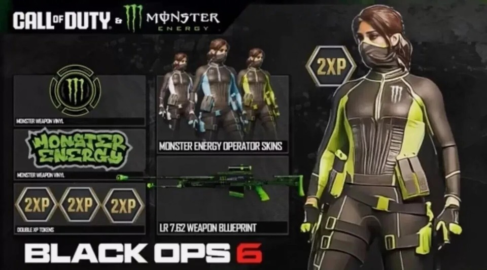 ⚡ FAST DELIVERY ⚡ Call of Duty Black Ops 6 Monster Energy Full Set 6 ...