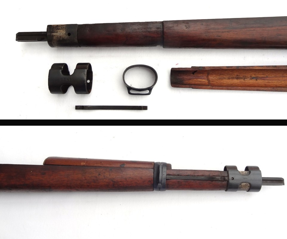 WWII German Mauser K98k Rifle Stock with handguard,Flat Buttplate ...