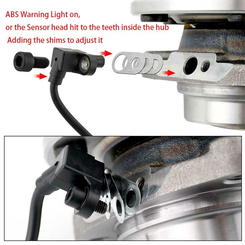 For 4x4 Mercury Mountaineer Ford Explorer Pair Front ABS Wheel Speed ...