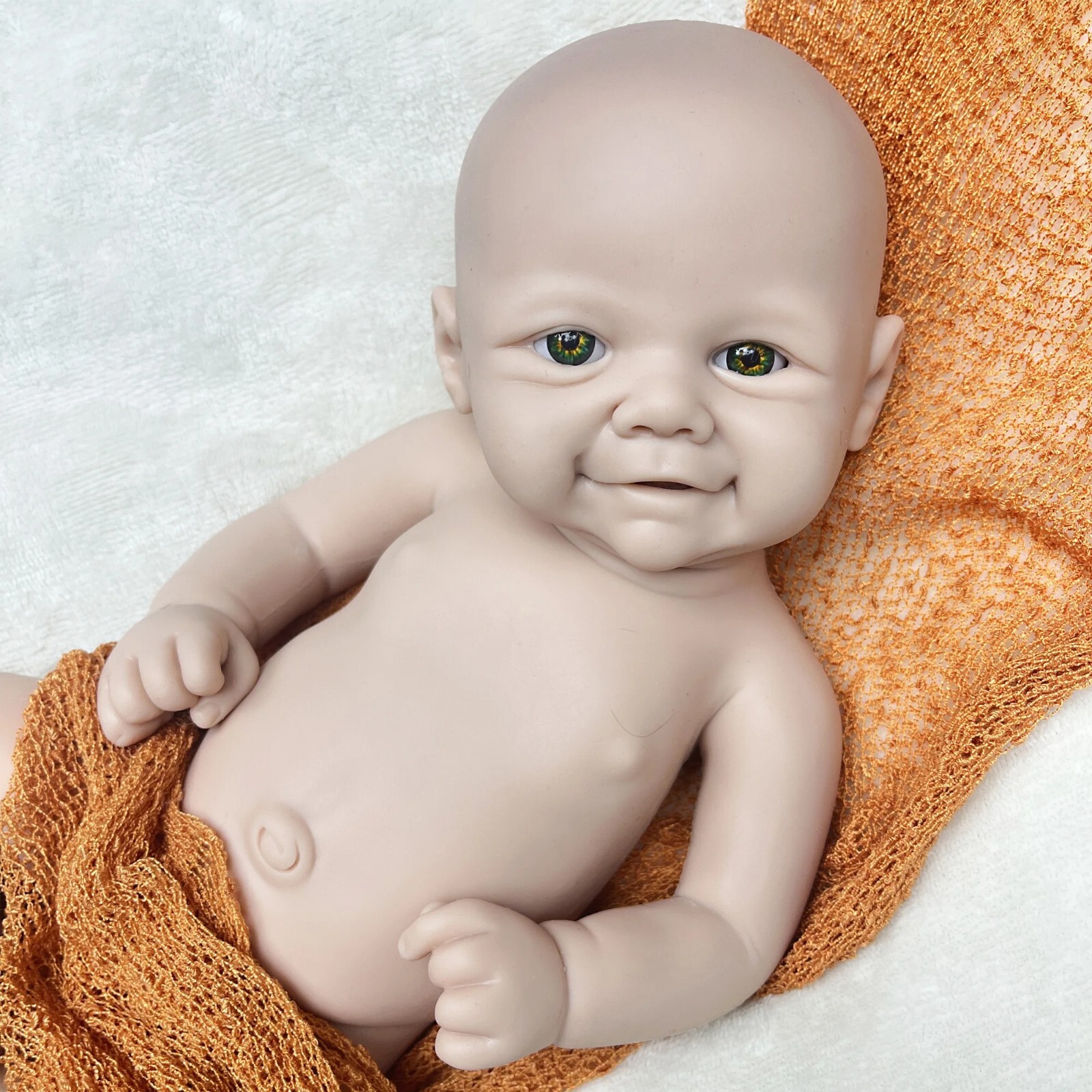 42cm Full Body Silicone Girl Baby Doll Reborn Realistic Adorable Soft ...