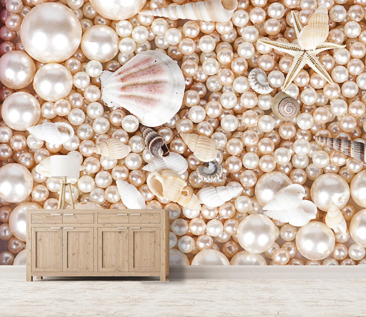 Pearls In Shell Wallpaper