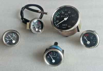 Fit For Willys Jeep Complete Speedometer With Mechanical Temp Gauge | eBay