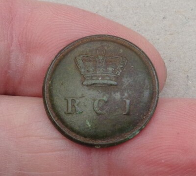 Dug British Military Uniform Button Crown and RCI Napoleonic Wars About ...