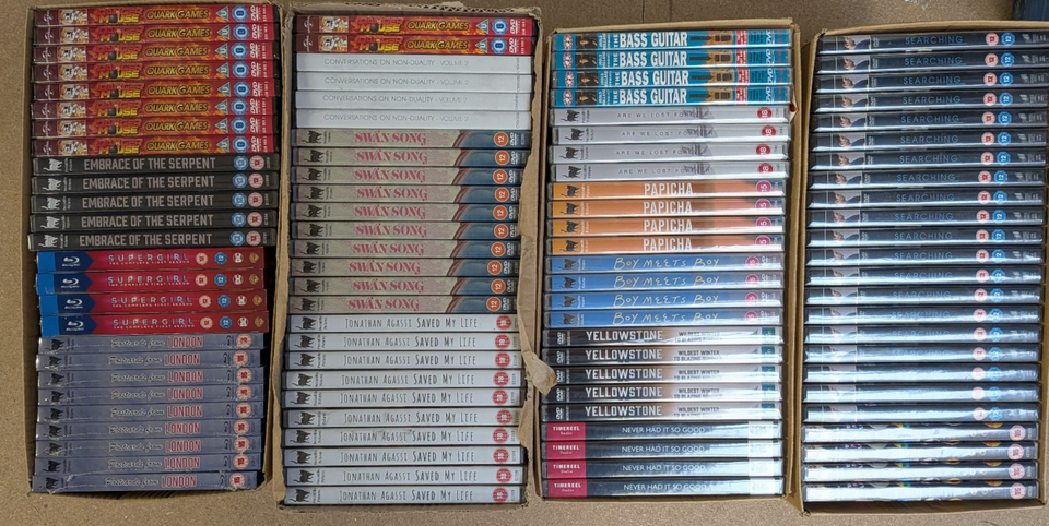MIXED DVD & BLURAY - JOB LOT X 500 UNITS NEW SEALED WHOLESALE BULK no ...