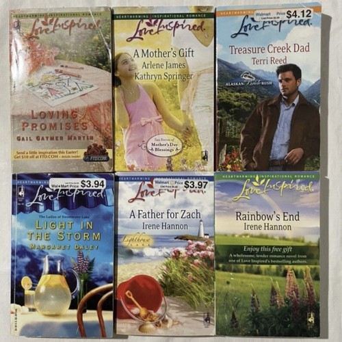 Love Inspired Harlequin Lot of 6 Romance Paperback Books Marriage ...