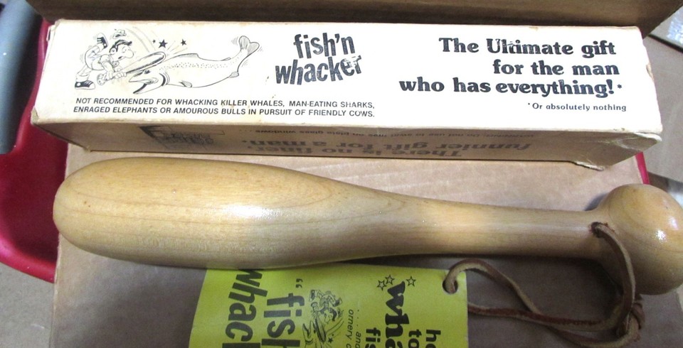 Vintage 1978 Vanderhoff Fish'n Whacker Tag | 10" Lead Weighted Fish Bat ...