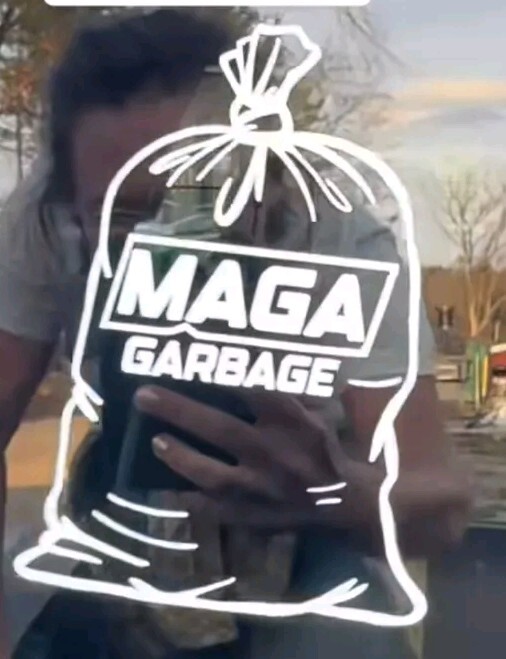TRUMP MAGA garbage Bag Decal 5x7 | eBay