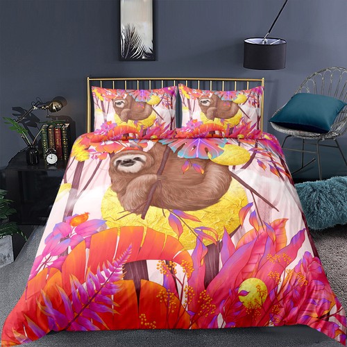 Duvet Cover Set Animal Pillowcase Quilt Cover Single Double Queen King ...