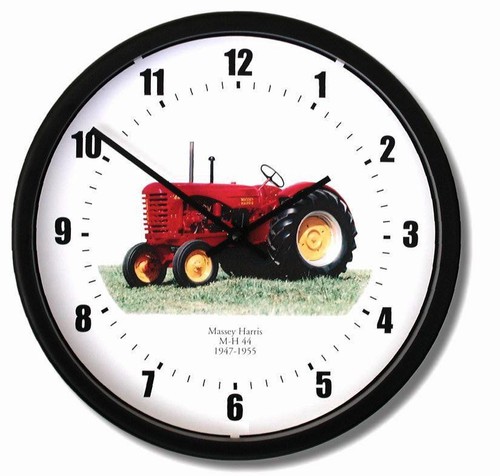 New MASSEY HARRIS Tractor Clock 10" Round 1947 - 1955 Vintage Model 44 ...