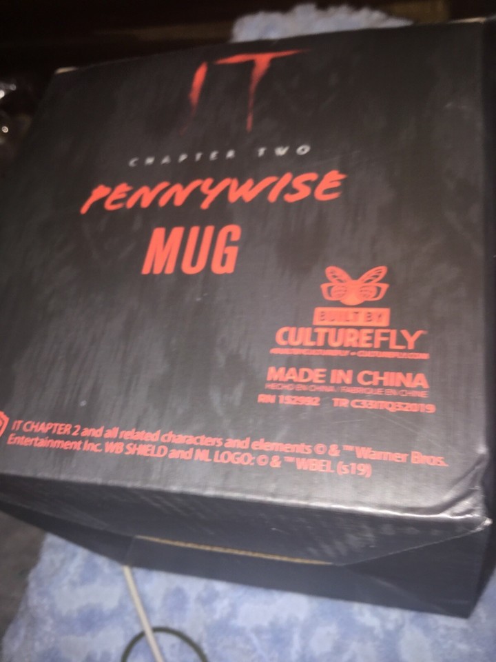 IT Chapter 2 Pennywise Glass Coffee Mug New With Box Rare Horror Clown ...