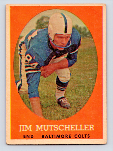 1958 Topps Football #14- Jim Mutscheller- Baltimore Colts | eBay