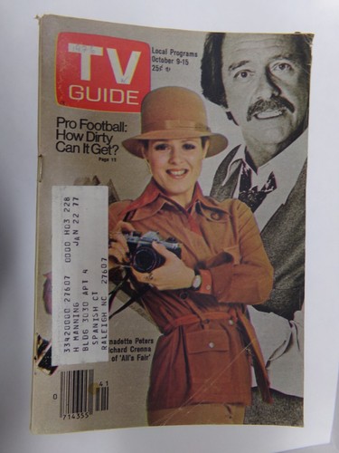 TV GUIDE 1976 October 9 15 Bernadette Peters North Carolina Edition ...