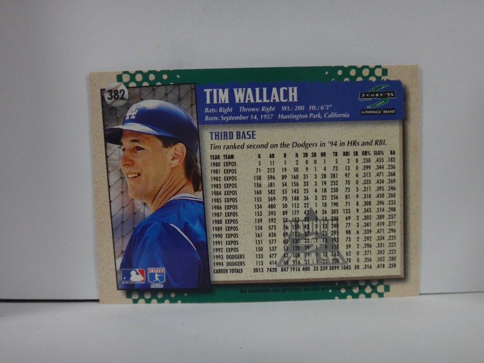 1995 Score Platinum Team Sets Los Angeles Dodgers Baseball Card #382 ...