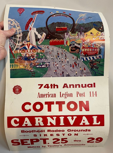 74th Annual American Legion Post 114 Cotton Carnival Poster Sikeston MO ...